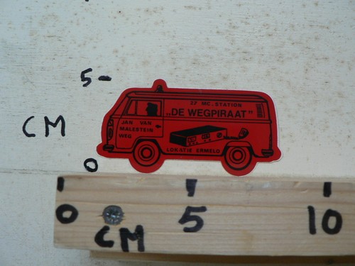 STICKER,DECAL VW BUS VAN DE WEGPIRAAT GEHEIME ZENDER ERMELO | eBay