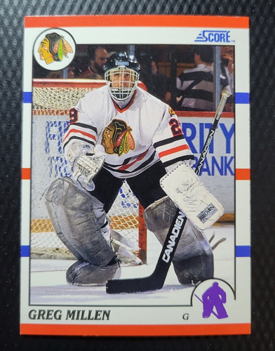 1990-91 Score American GREG MILLEN Chicago Blackhawks Hockey NHL Card ...