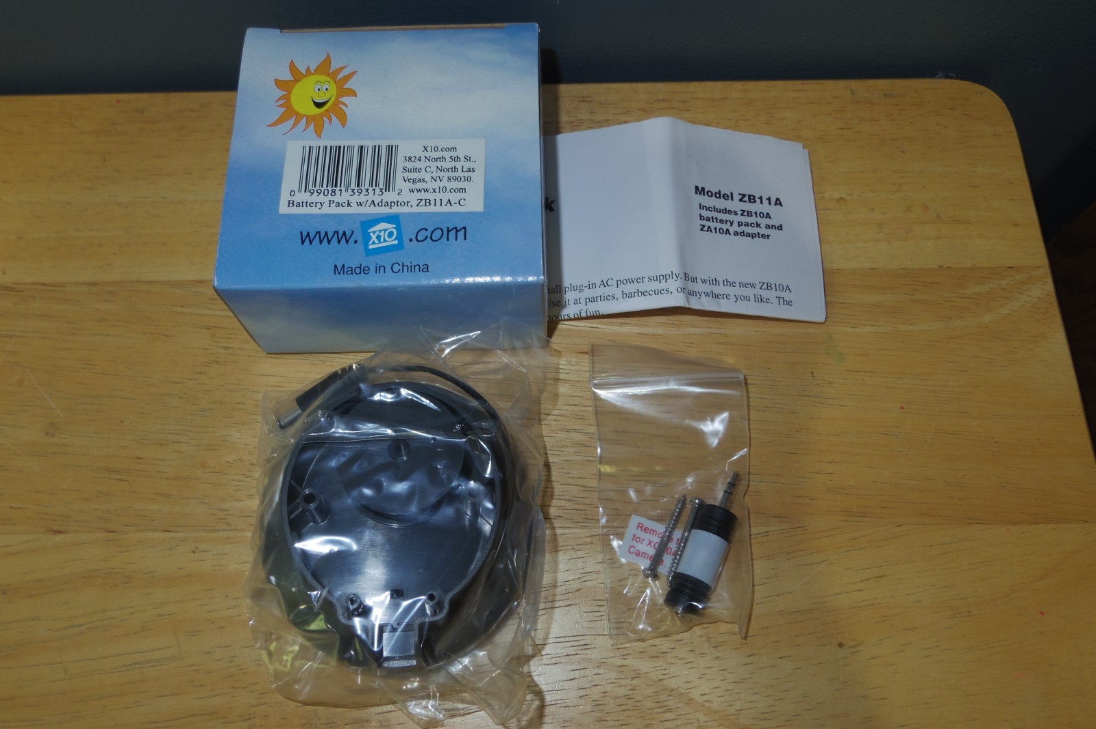 X10 ZB10A Battery Pack with ZA10A Adapter Model ZB11A - Brand New ...