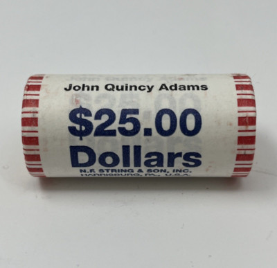 2008 John Quincy Adams Presidential Dollar Coin - 1 Unopened Roll #0148 ...