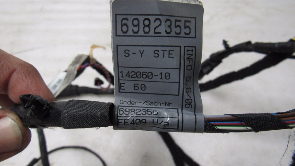 BMW E63 E64 M6 Left Driver's Door Wiring Harness Plug Wire 6928963 OEM ...