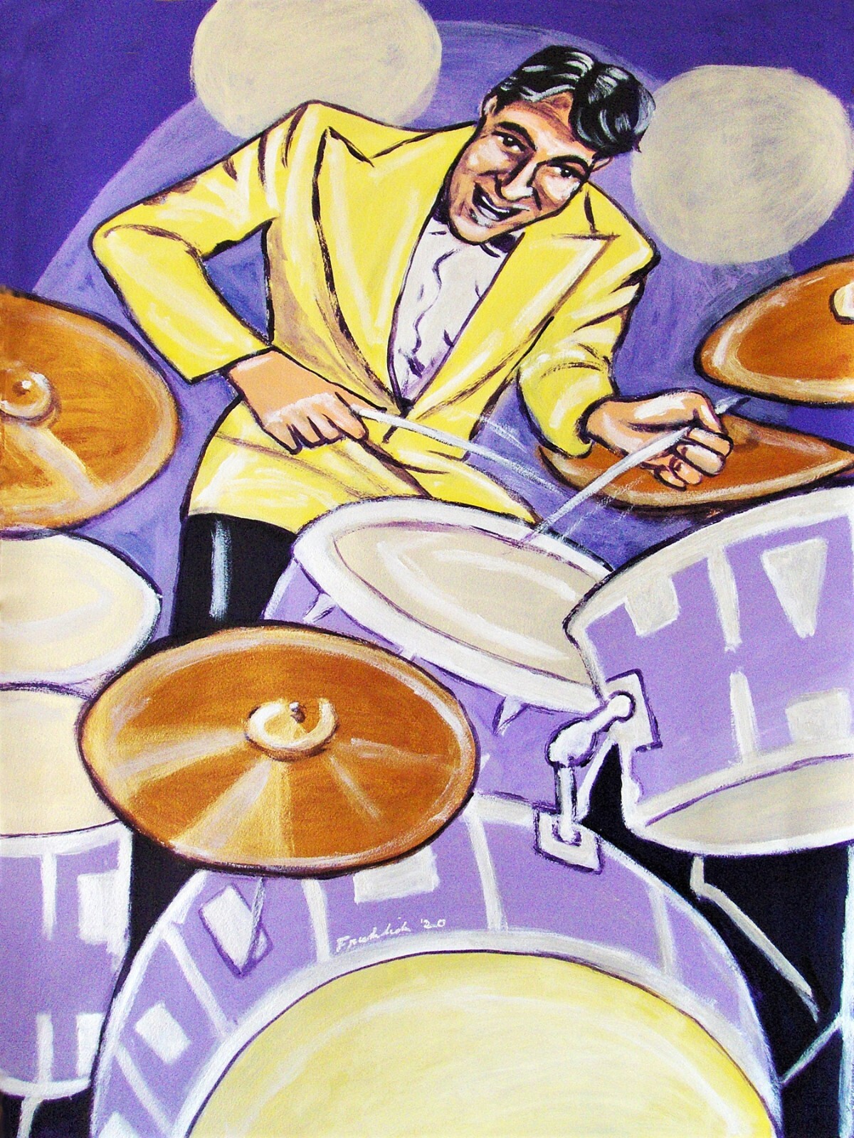 GENE KRUPA PAINTING jazz drum boogie cd big band let me off uptown ...