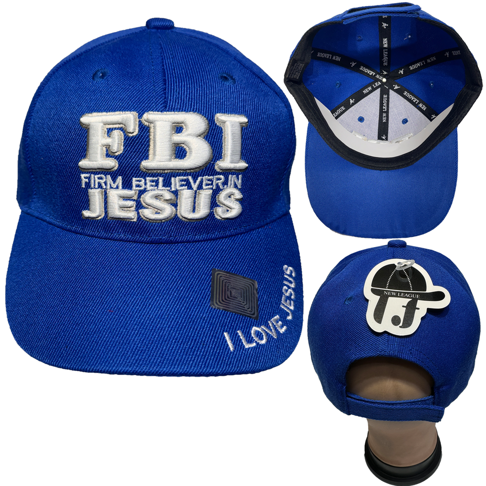 FBI FIRM BELIEVER IN JESUS Religion Adjustable Baseball Cap Hats LOT 1 ...