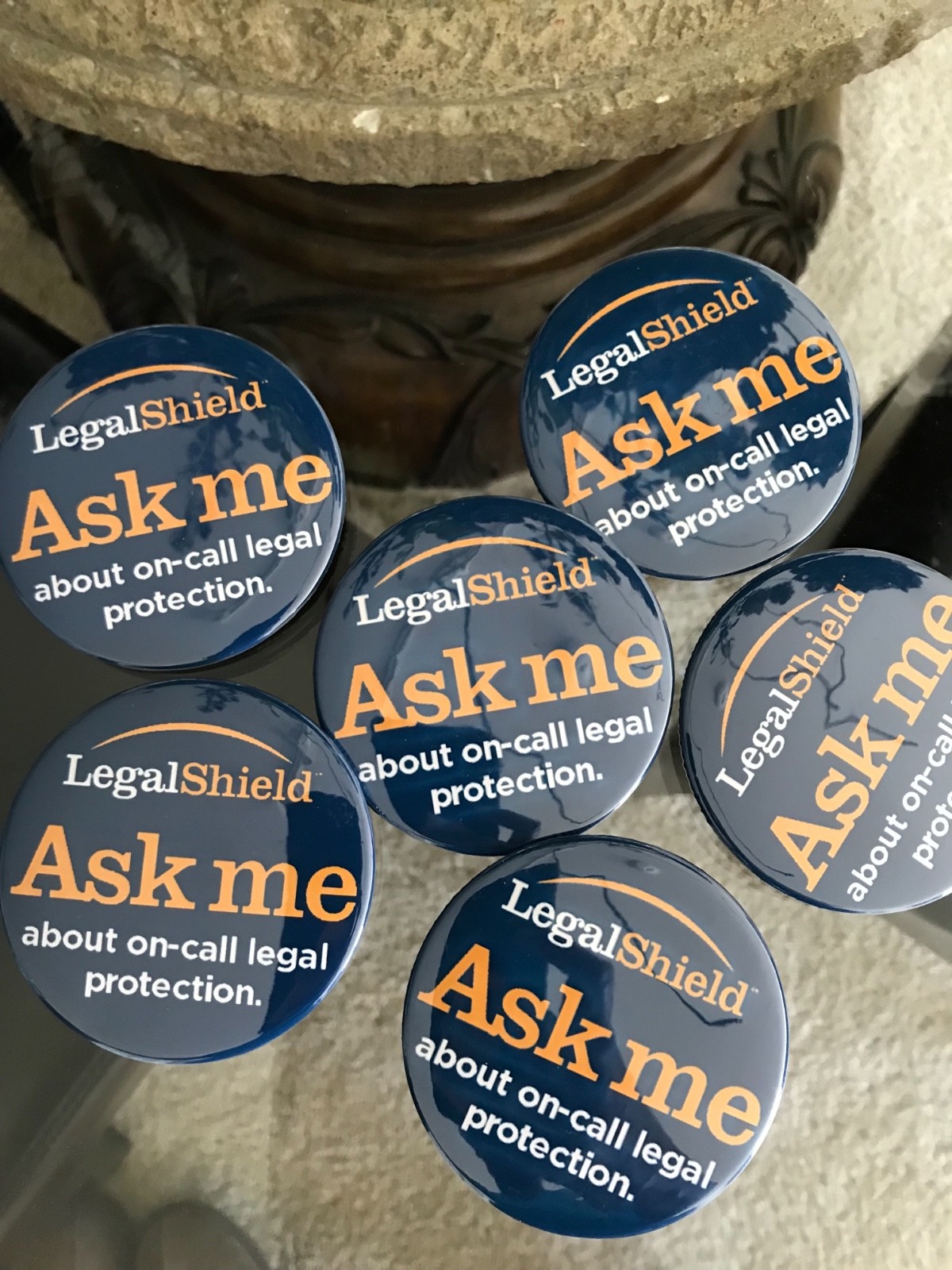 LegalShield 3 inch round “Ask Me” Lapel or Shirt Button | eBay