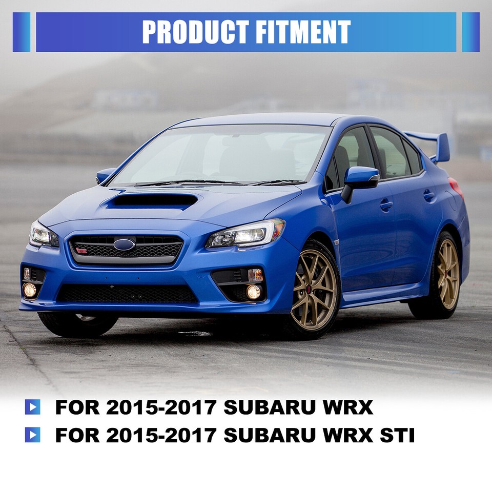 Fog Light Pair For 2015 2016 2017 Subaru WRX / WRX STI Bumper Black ...