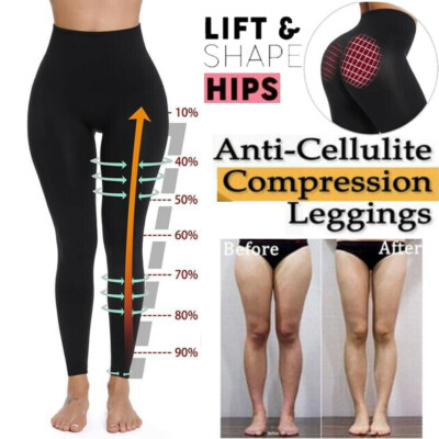 High Waist Anti Cellulite Compression Leggings Body Shaper Thigh ...