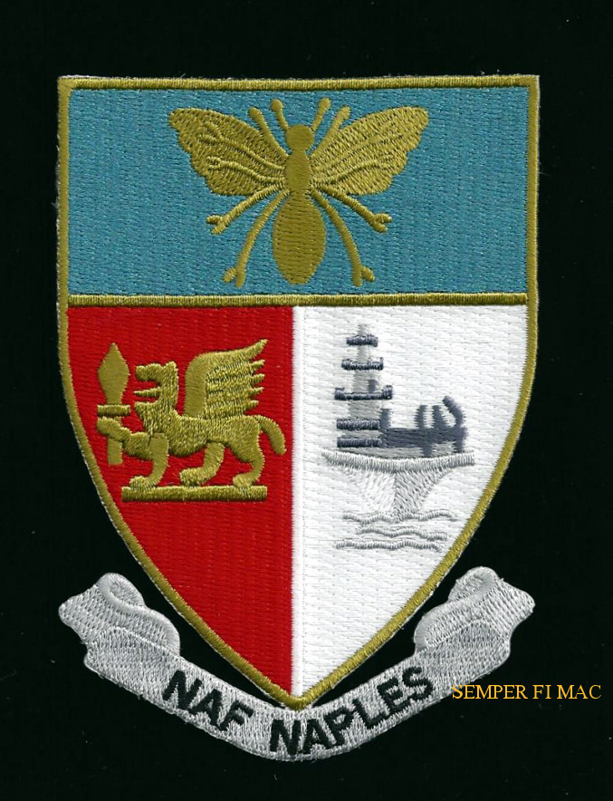 NAF NAPLES US NAVAL AIR FACILTY ITALY PATCH PIN UP US NAVY VETERAN ...