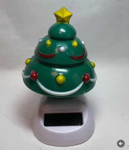Solar Powered Dancing Toy Bobblehead - Christmas Tree | eBay