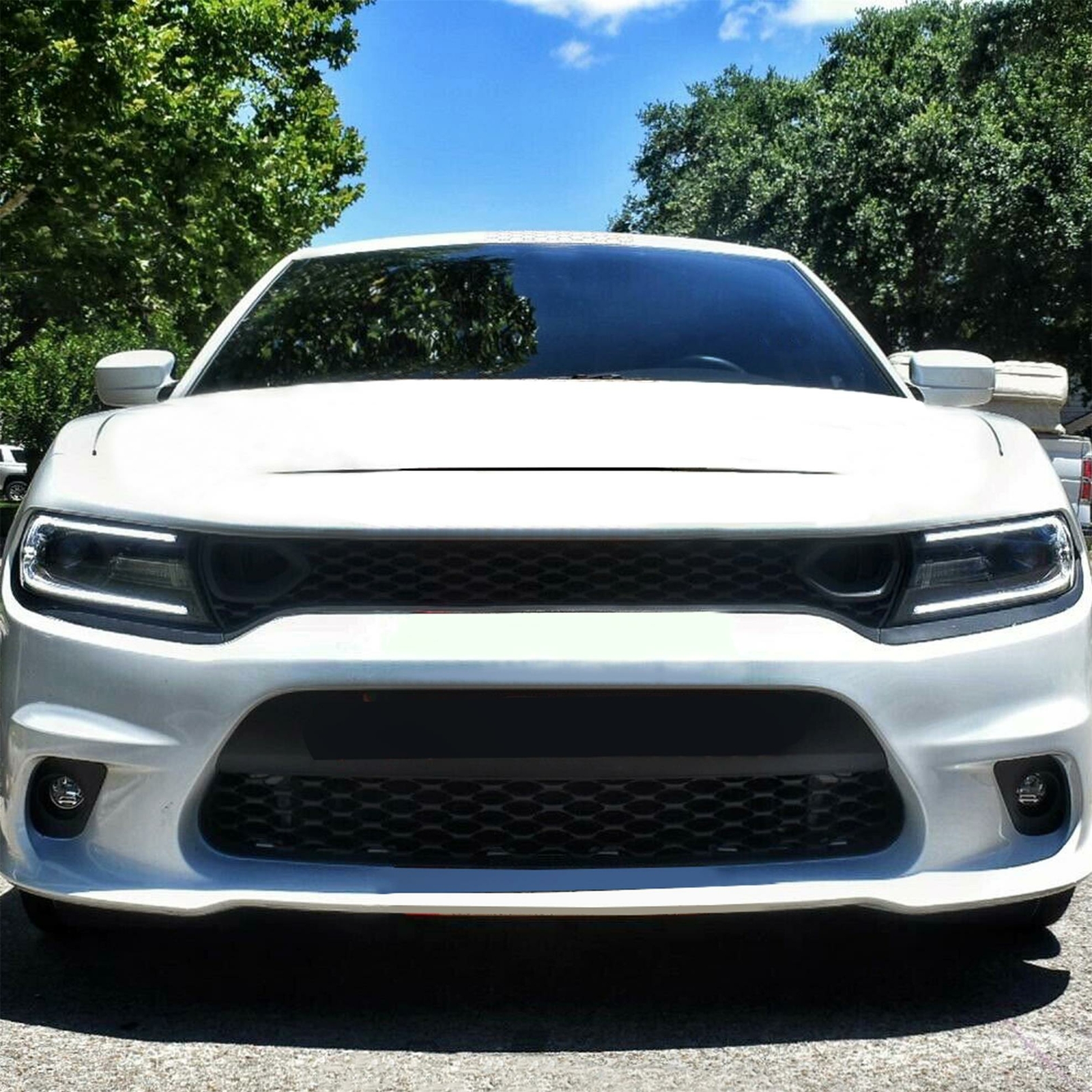 For 2015-21 DODGE CHARGER RT SCAT PACK SRT STYLE Front Upper + Lower ...