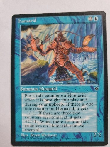 MTG Magic The Gathering Card Homarid Summon Homarid Blue Fallen Empires ...
