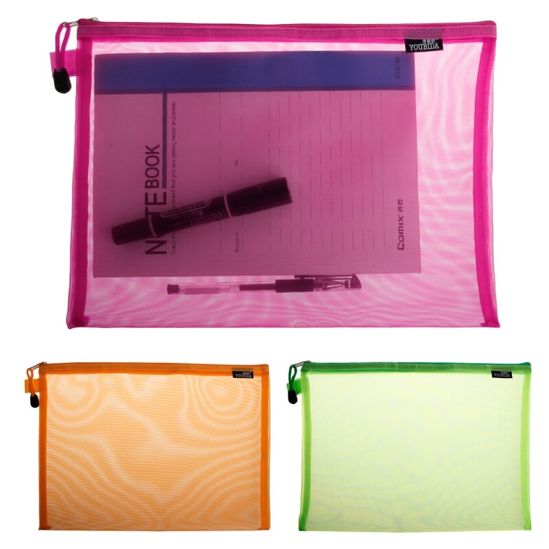 Document Bag A4 Size File Pocket Storage Organizer School Office ...