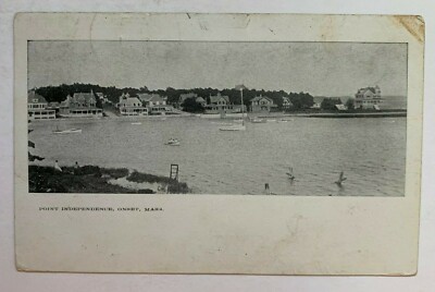 1905 MA Postcard Cape Cod Onset Point Independence houses boats ...