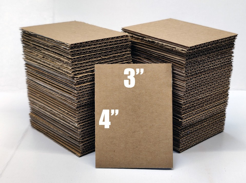 4x3 Cardboard Sheets for Sports Cards MTG Corrugated for Top Loaders | eBay