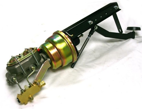 Universal Firewall Mount Power Brake Pedal 7" Dual Booster Master Disc ...