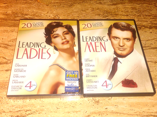 DVD Set Classic Leading Men & Leading Women 4 Disc DVD Set 40 Movies ...