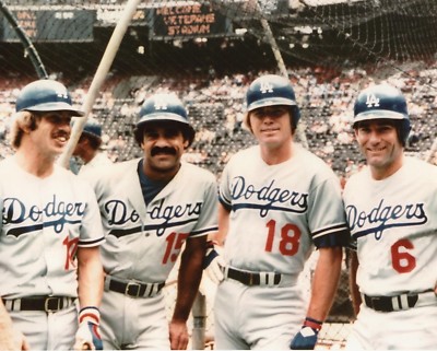 The Los Angeles Dodgers 1970s Infield Baseball Poster Art Photo 11x14 ...