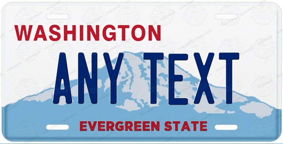 Vintage State License Metal Plate Tag Customized Auto Car Bicycle RV ...