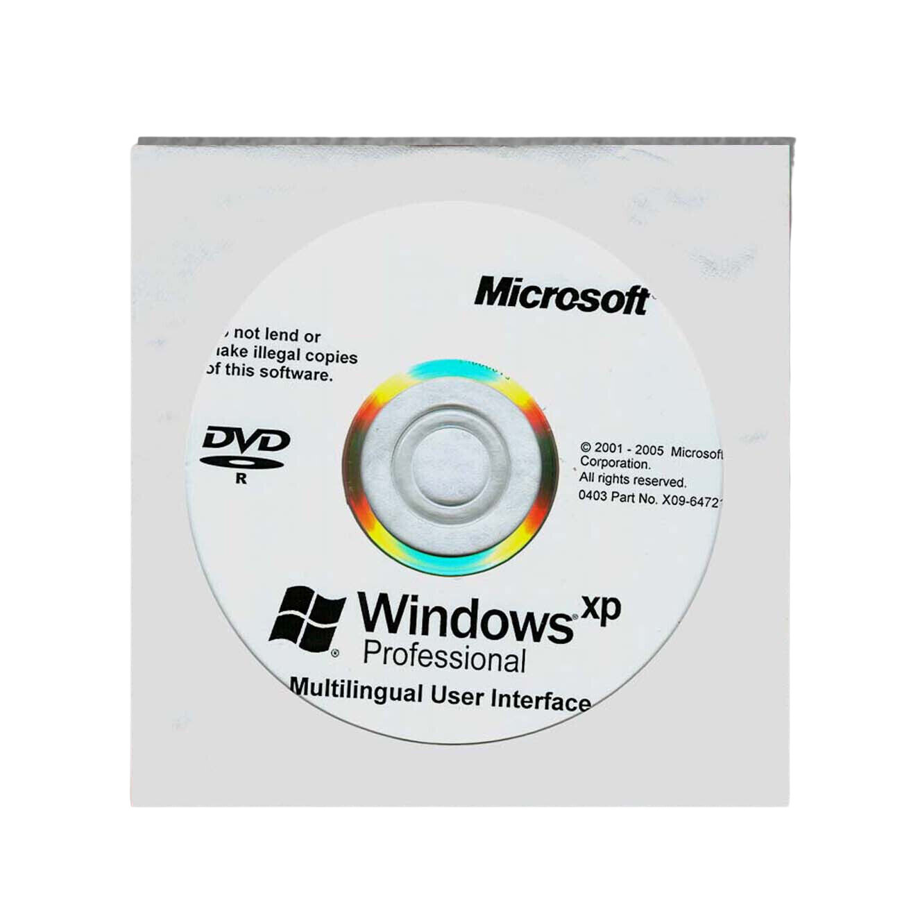Microsoft Windows XP Professional SP3 Full Version CD & Product Key for ...