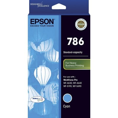 Epson 786 Standard Capacity Cyan Ink Cartridge DURABrite Ultra Epson | eBay