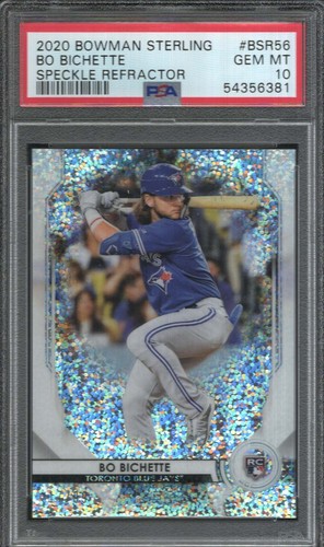 2020 Bowman Sterling BO BICHETTE "SPECKLE REFRACTOR" /99 Rookie RC PSA ...