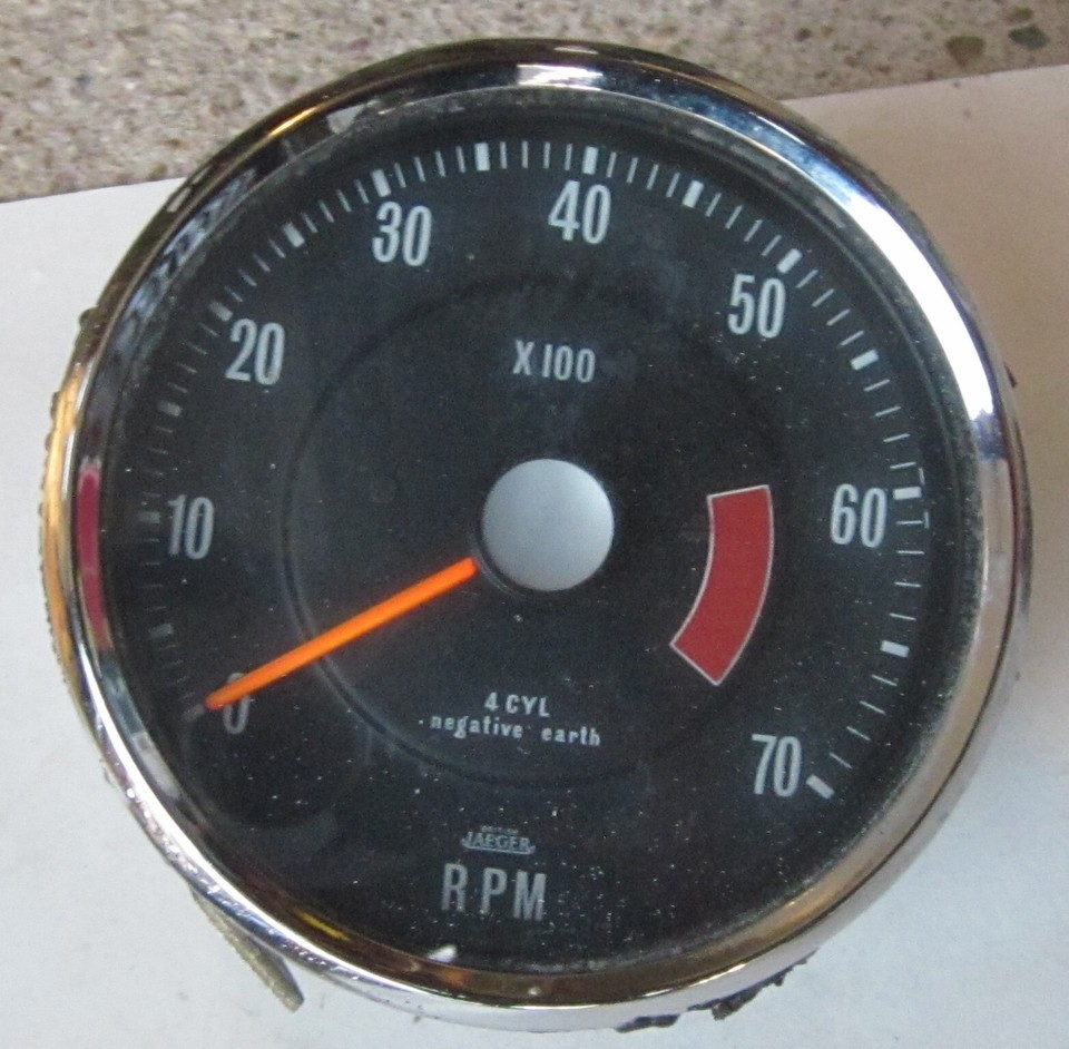 Sunbeam Alpine V Smiths Jaeger Tachometer RVI 2411/01 Tach Used Orig | eBay
