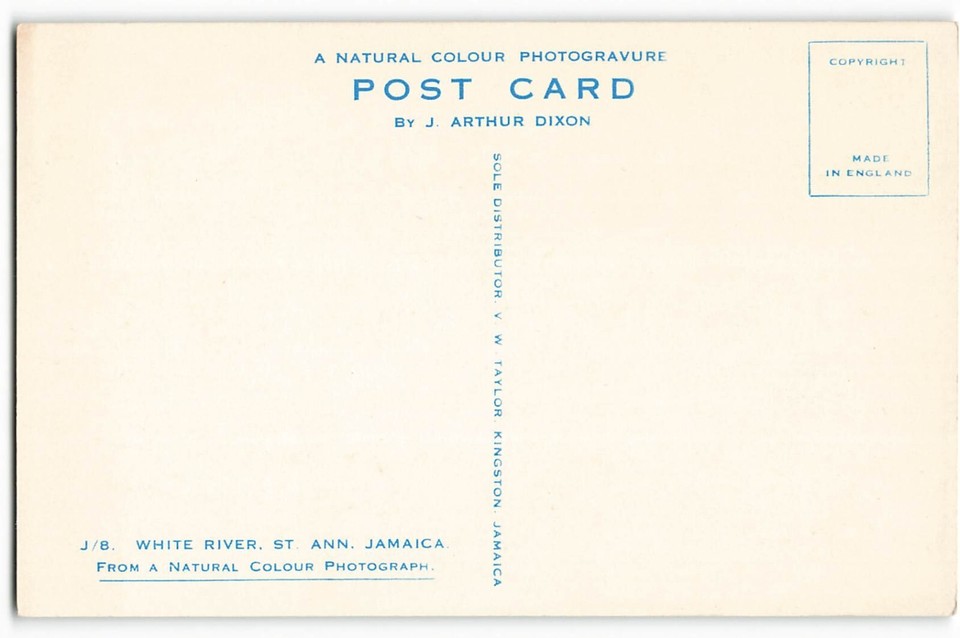 Postcard White River, St. Ann, Jamaica natural colour photogravure VTG ...