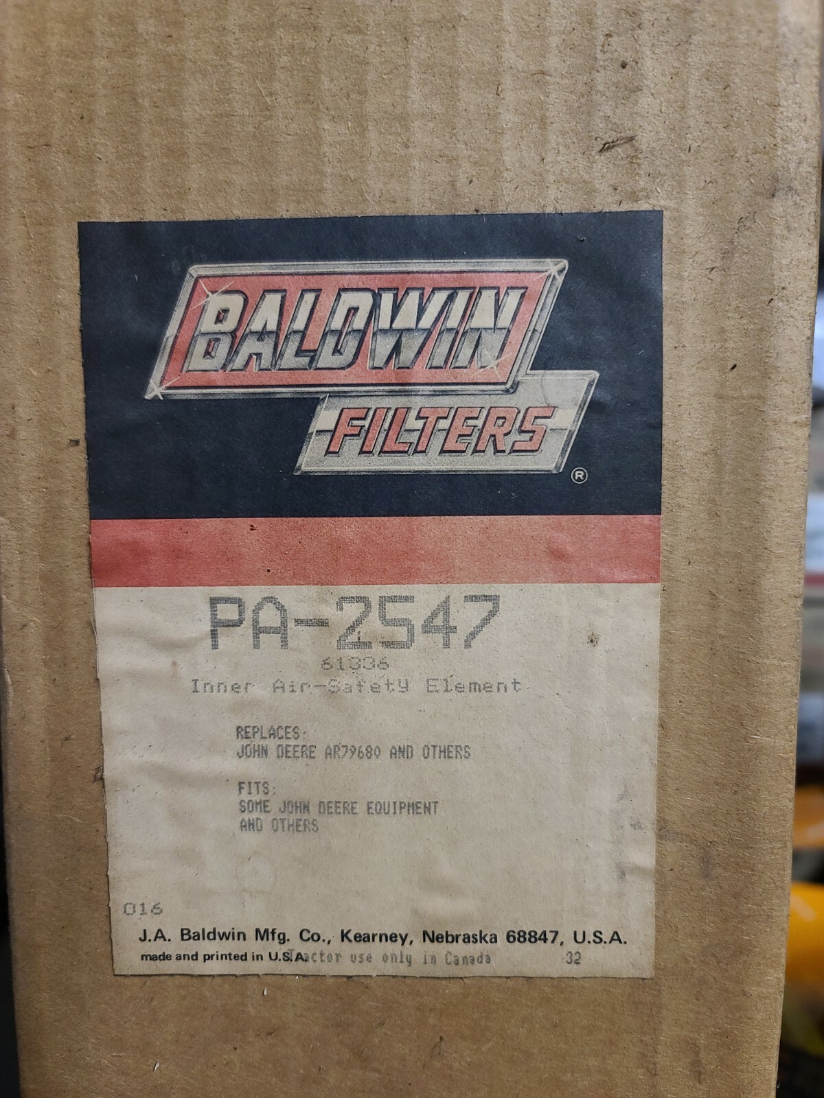 Baldwin Filters PA2547 Air Filter EB-1028-D12 | eBay