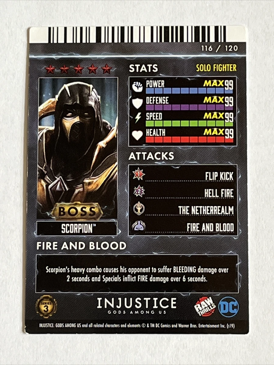 Scorpion Injustice Card
