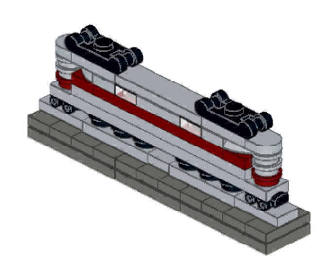 Lego Train Custom Microscale GG1 Electric Train Kit Amtrak Conrail PRR ...