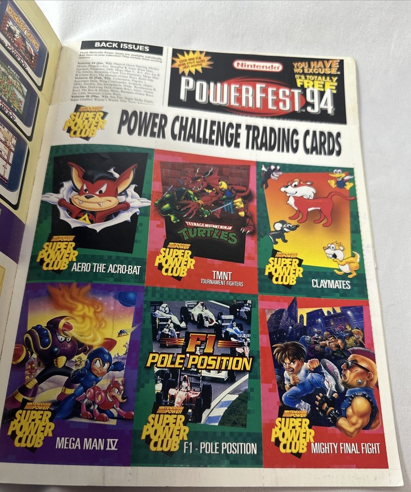Nintendo Power May 1994 Volume 60 Super Metroid With Poster + Cards ...