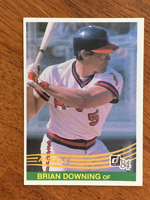 1984 Donruss Baseball Card #423 - Brian Downing, California Angels ...