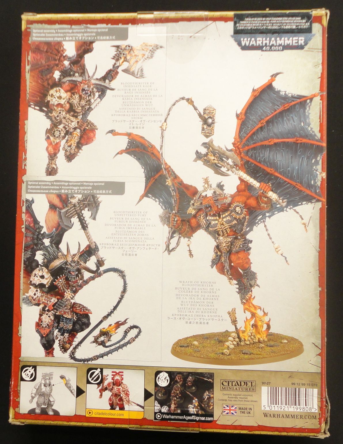Games Workshop Warhammer 40K: Daemons Of Khorne - Bloodthirster for ...