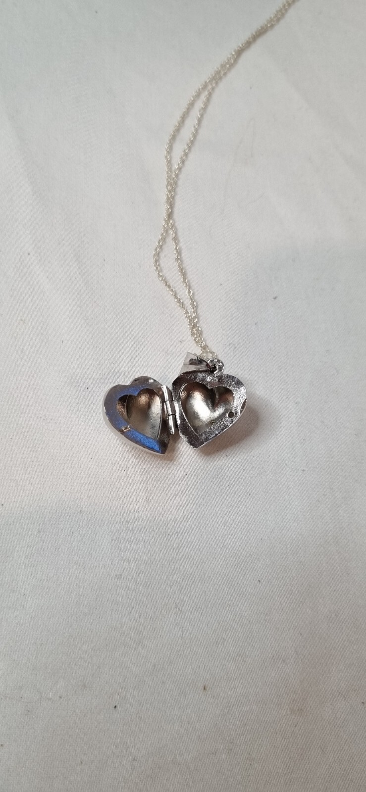 Vintage Sterling Silver 925 Locket Necklace, Delicate Chain | eBay ...
