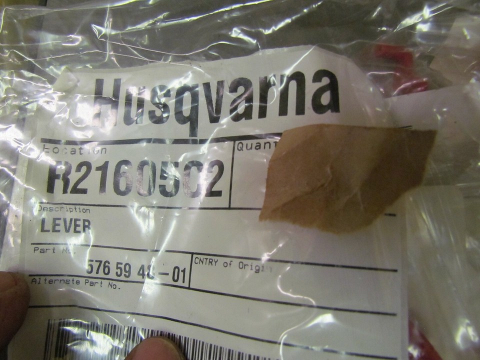 New Genuine Husqvarna 576 59 48-01 576594801 Lever 570BFS,BTS 580BFS ...