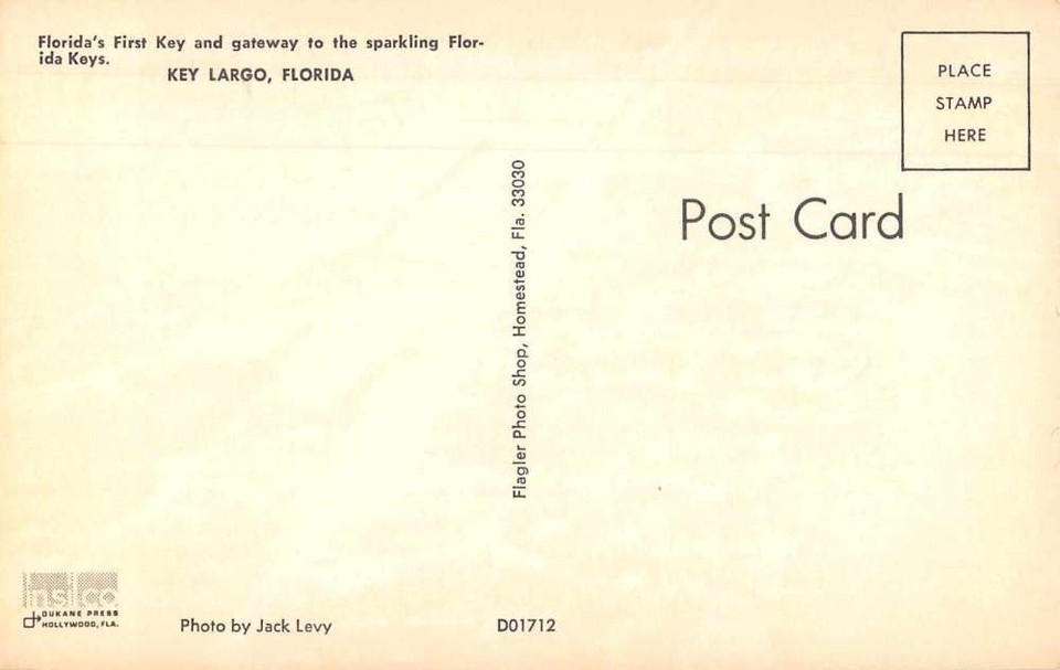 Key Largo Florida Aerial View Vintage Postcard J71191 | eBay