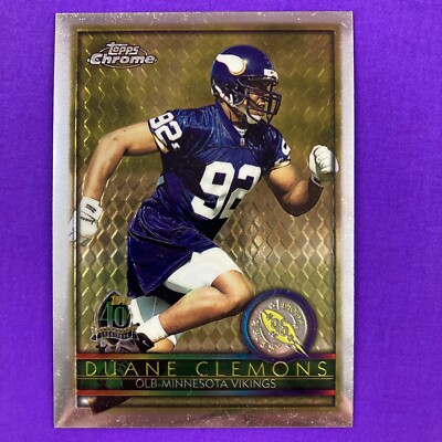 Duane Clemons 1996 Topps Chrome Rookie Card #158 NFL Minnesota Vikings ...