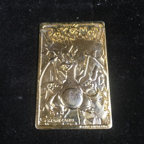 1999 Pokemon Charizard Gold Bar Burger King Gold card only. | eBay