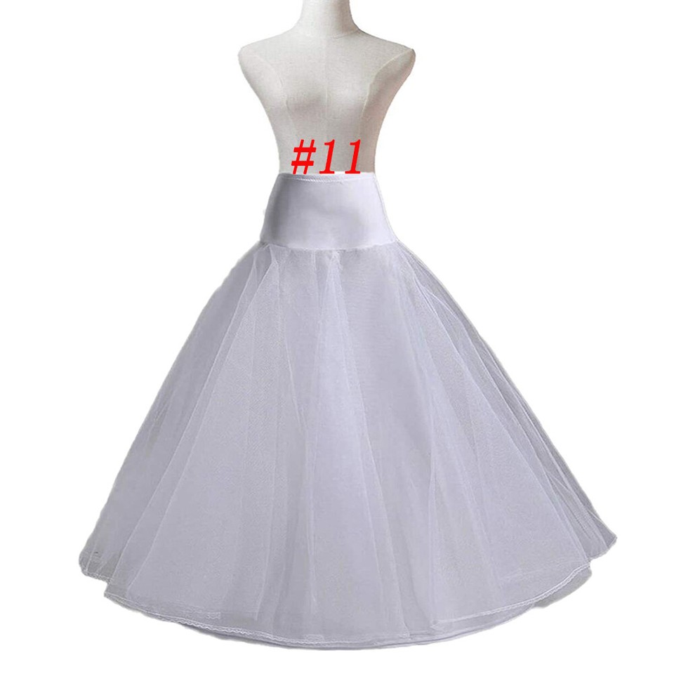 Women's White Bridal Petticoat Hoop Skirt,Wedding Crinoline Slip Gown ...
