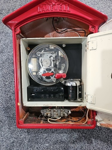 Vintage Pole Gamewell Fire Alarm Pull Box w/Key. Game Well Fully ...