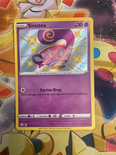 Sinistea SV052/SV122 Shiny Holo Rare Shining Fates Pokemon Card - NM ...