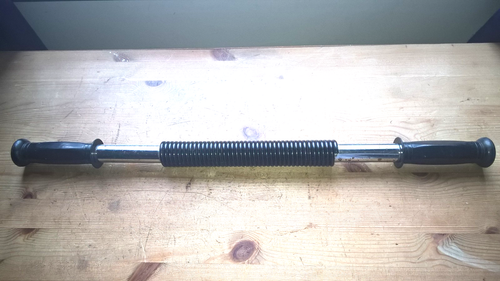 Power Flexible Stretch Spring Exercise Bar Arm Gym Strength Heavy Duty ...