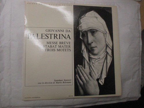 LP 33 T Giovanni Da Palestrina Messe Brève Stabat Mater Trois Motets | eBay