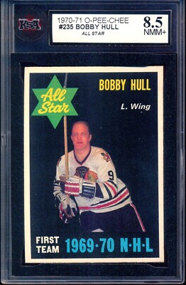 1970-71 OPC O PEE CHEE #235 Bobby Hull AS HOF KSA 8.5 NM-MT+ Chicago ...