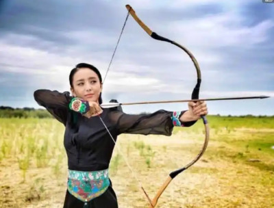 Handmade Traditional Chinese Recurve Bow Mongolia Longbow Archery ...