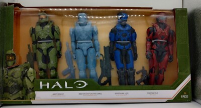 HALO JUMBO Set UNSC 4 Pack Halo 12 inch Toy Collectibles Action Figure ...