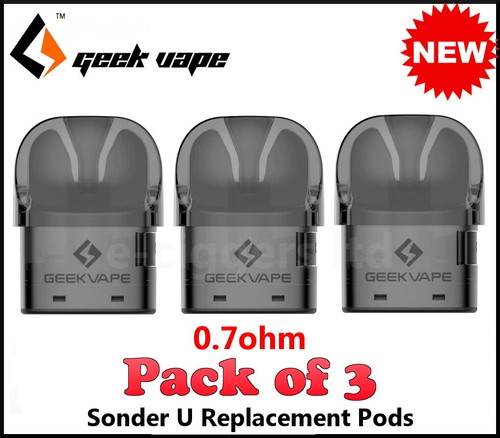 GEEKVAPE SONDER U POD KIT REPLACEMENT PODS - U0.7 - U1.1 - 100% ...