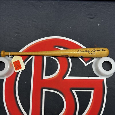 Mickey Mantle Autographed New York Yankees Mini Logo Bat Signed JSA | eBay