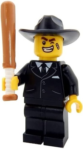 NEW LEGO CLASSIC MOBSTER MINIFIG mob mafia minifigure baseball bat | eBay