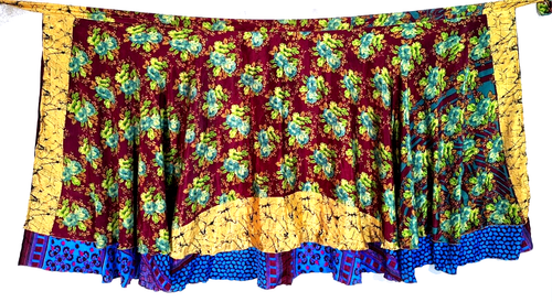 XL Vintage Sari Magic Wrap Jupes Bohème Hippie Multicolore | eBay