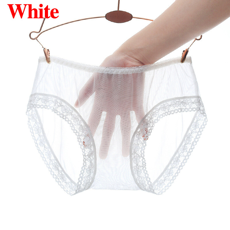 Women See Through Mesh Underwear Sexy Lace Panties Lingerie Transparent ...